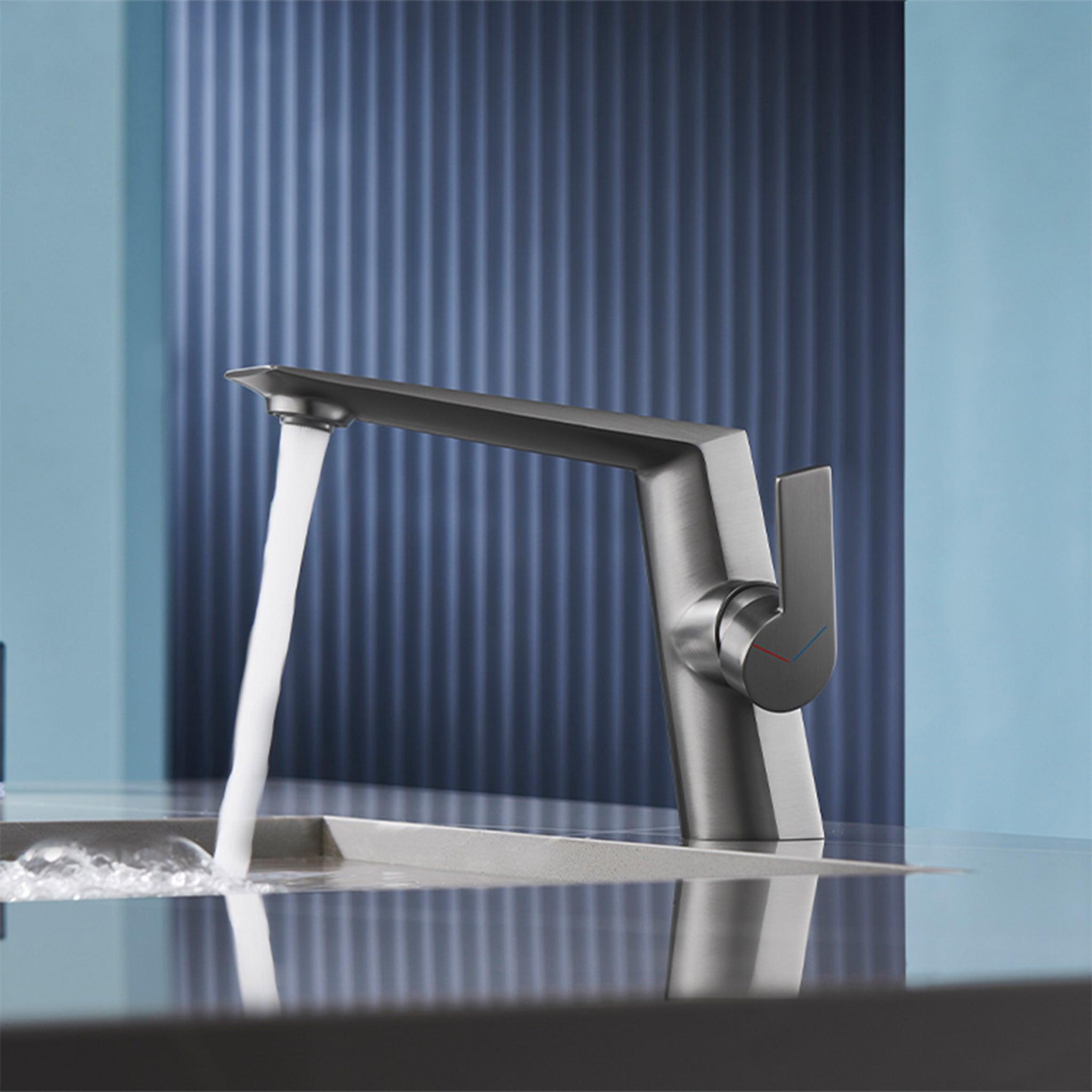 Kissinger modern bathroom faucet single handle single hole | Signature ...