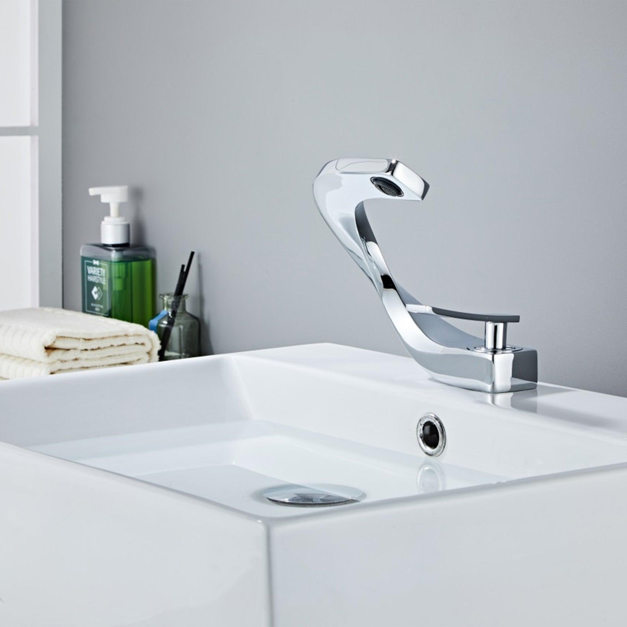 Cölm Modern Bathroom Mixer Faucet Single Handle Single Hole Crane ...