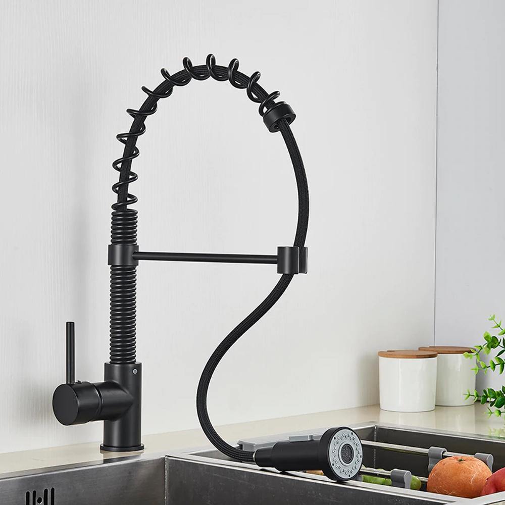 Spiro v2.0 Single-Hole Kitchen Faucet with Pull-Down Spring Spout ...